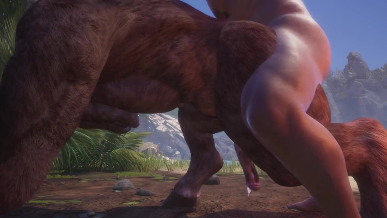 Big Muscle Man Fucks Grok Hard Minotaur Cums A Bucket Full Gay Furry Wild Life Furries